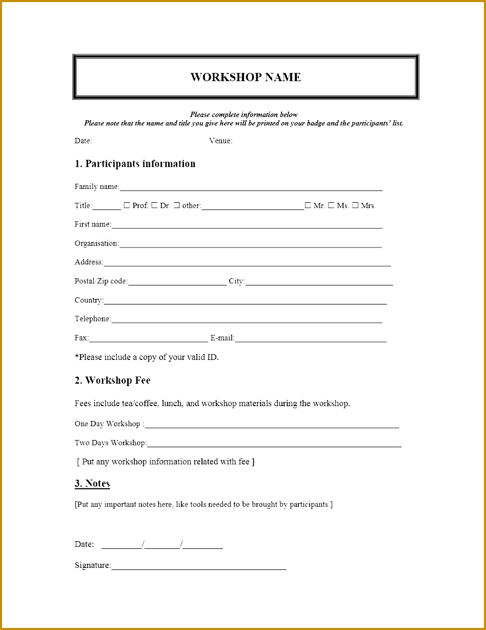 3 Google Docs Registration Form Template FabTemplatez