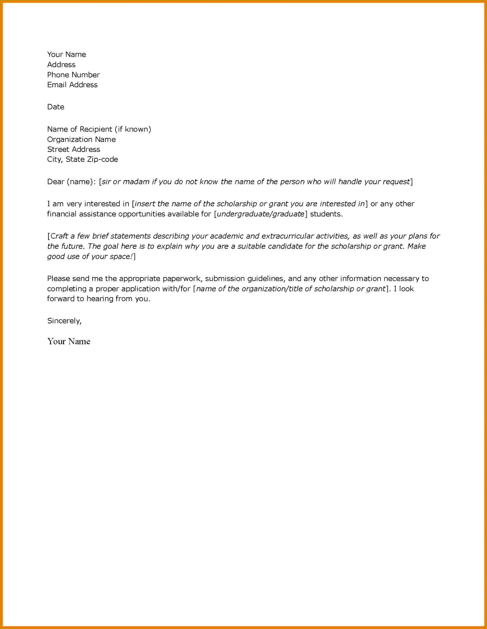 6 Financial Request Letter Templates FabTemplatez