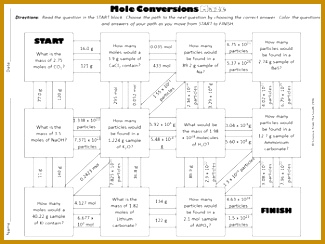 5 Mole to Mole Conversion Worksheet | FabTemplatez
