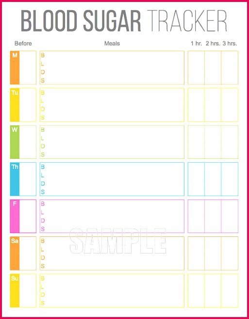 Free Printable Blood Glucose Log Sheets