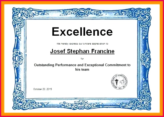 6 Achievement Certificate Template Color 91757 | FabTemplatez