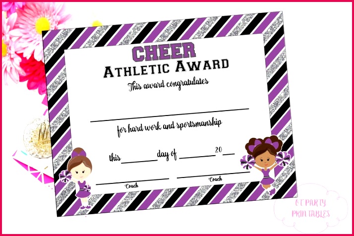 7 Cheerleading Award Certificate Templates 76191 | FabTemplatez