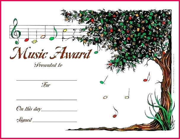 6 Choir Award Certificate Templates Free 85466 | FabTemplatez