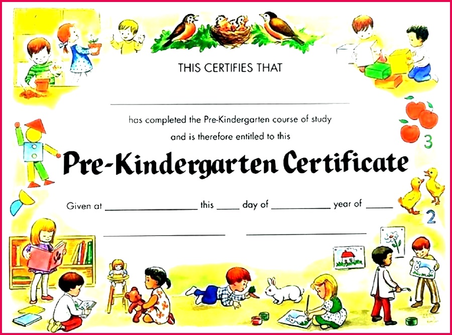 4 Kindergarten Promotion Certificate Template 48677 | FabTemplatez