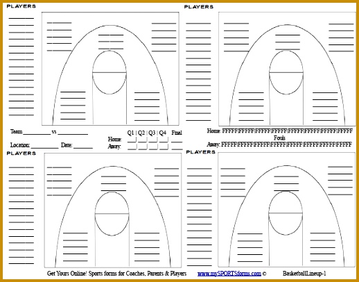 7 Basketball Player Stat Sheet Template | FabTemplatez
