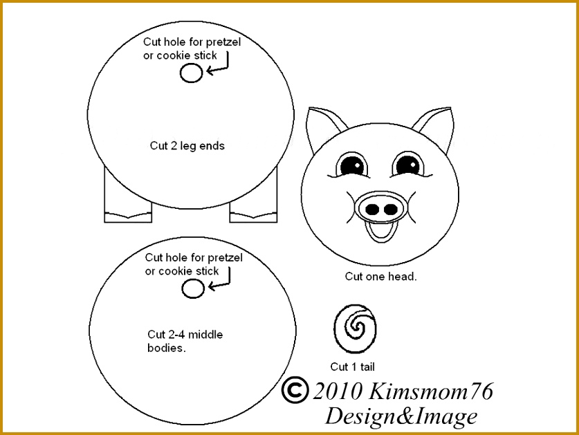 3 Farm Animal Shapes to Cut Out | FabTemplatez