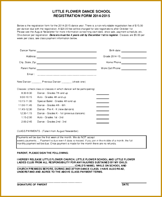 7 Free Car Show Registration form Template | FabTemplatez