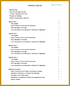 7 Meeting Checklist Example | FabTemplatez
