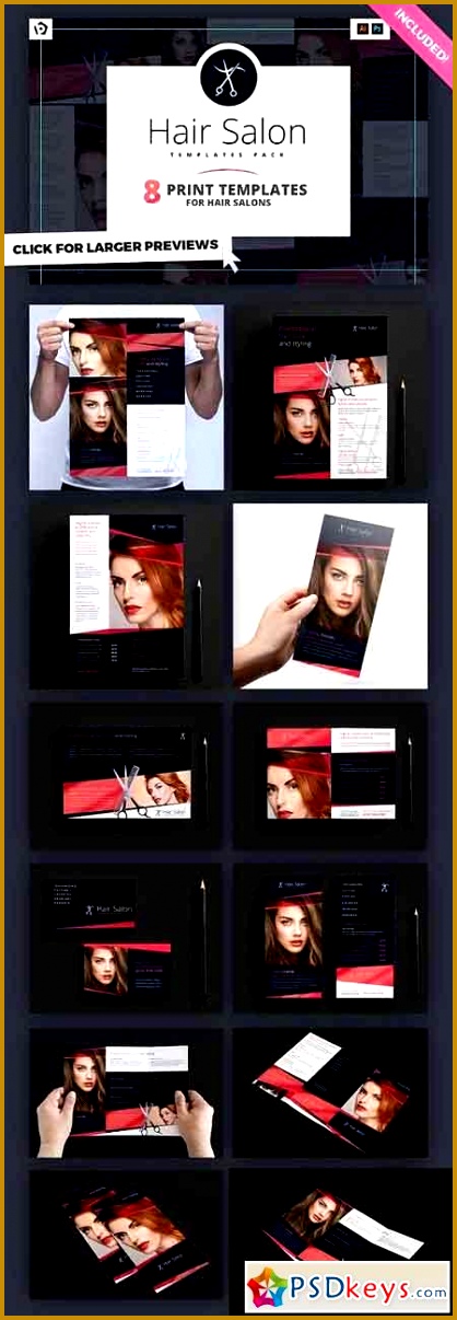 5 Photoshop Hair Templates | FabTemplatez