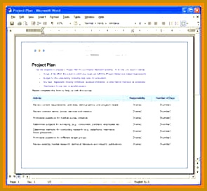 6 Simple Project Plan Template Word | FabTemplatez