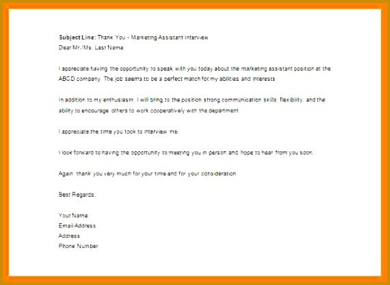 6 Thank You Email to Recruiter | FabTemplatez