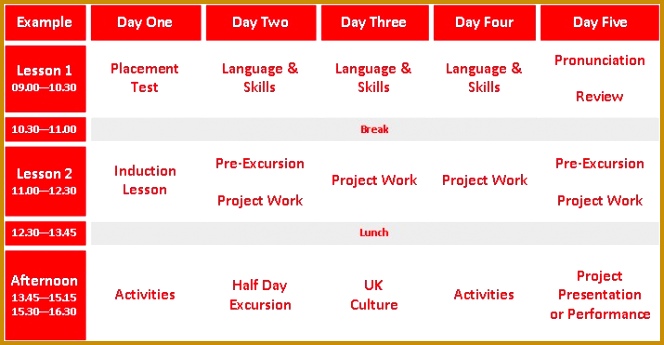 7 Timetable for School format | FabTemplatez