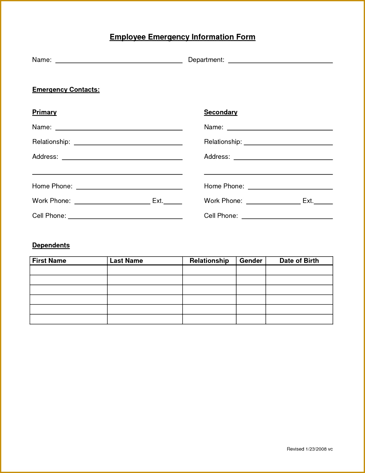 5 Emergency Time Off Request form Template | FabTemplatez