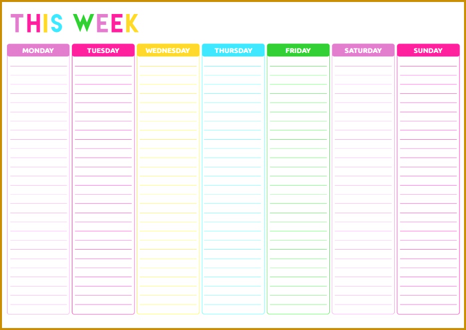 7 Weekly To Do List Template FabTemplatez 7 Weekly To Do List Template FabTemplatez
