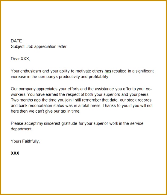 6 formal Thank You Letter Email Template | FabTemplatez