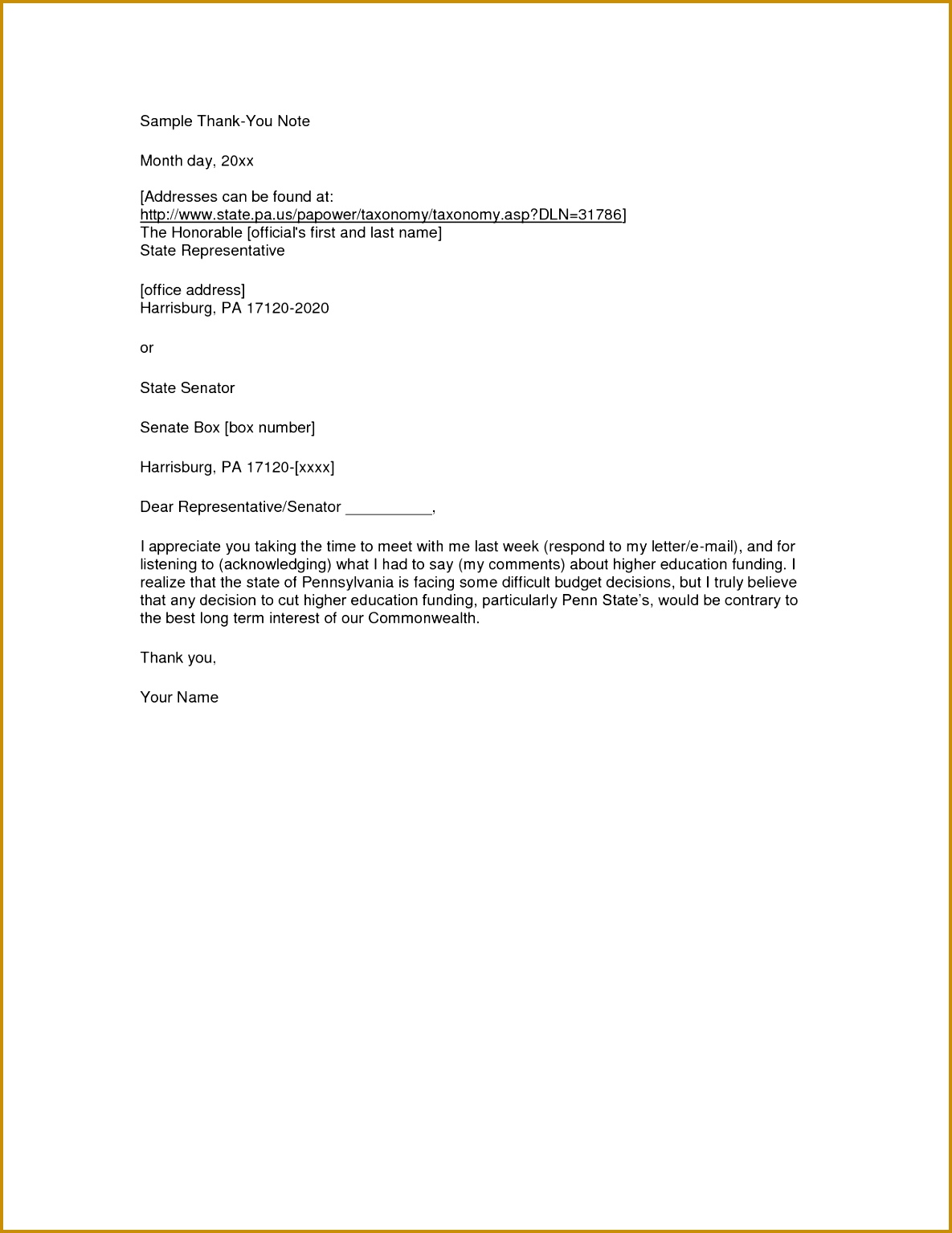 6 formal Thank You Letter Email Template | FabTemplatez
