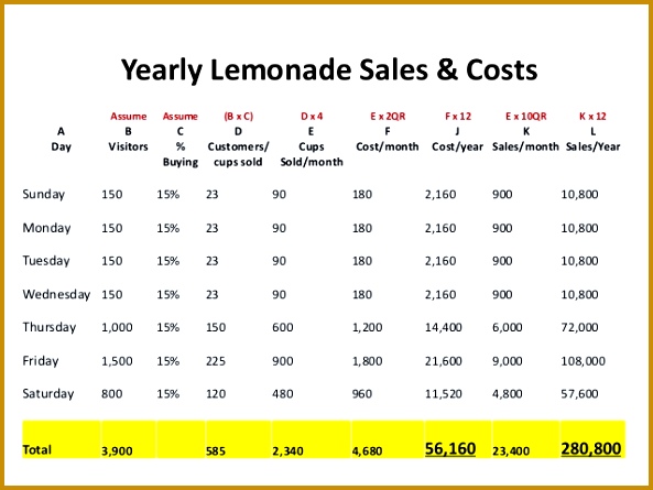 5 Lemonade Stand Business Plan Template | FabTemplatez