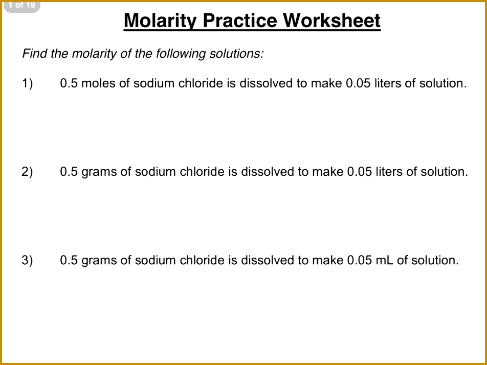5 Molarity Worksheet FabTemplatez 5 Molarity Worksheet FabTemplatez