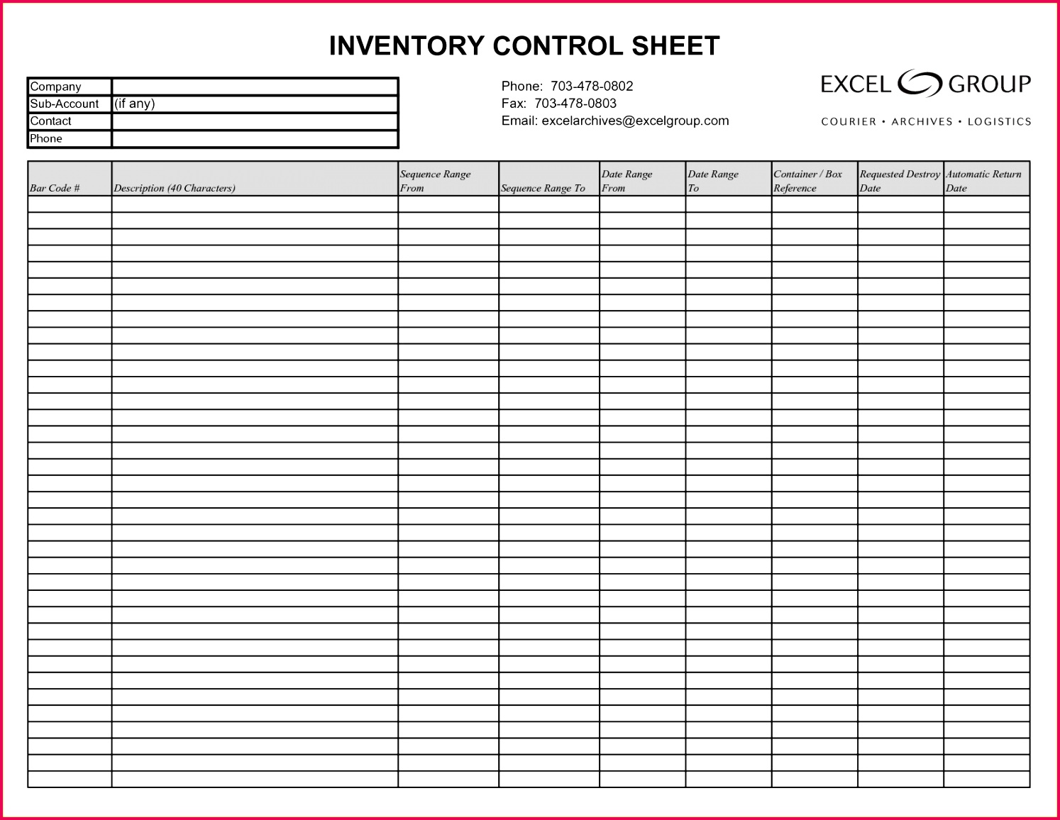 4 Inventory Control Excel 45565 | FabTemplatez