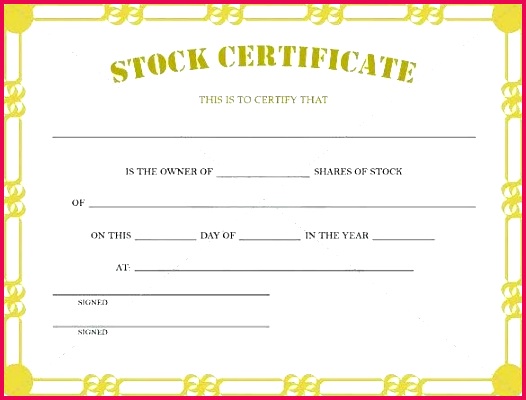 7 Common Stock Certificate Template 24186 | FabTemplatez