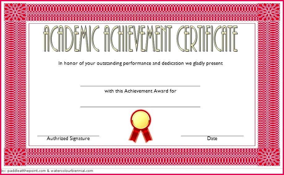 4 High School Achievement Certificate Templates 38704 | FabTemplatez