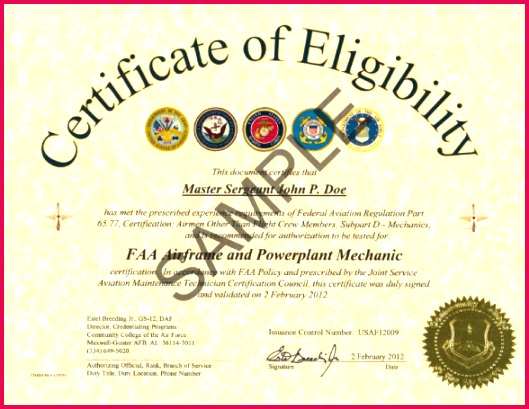 6 Training Certification Template Usaf 83833 | FabTemplatez