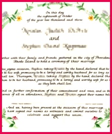 4 Quaker Marriage Certificate Template 14539 | FabTemplatez